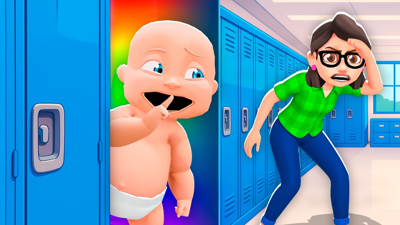 Baby Build Secret Room In School Youtube