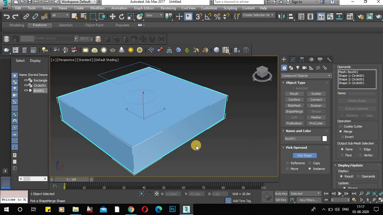 3ds Max 15 Compound Objects Part 3 Youtube