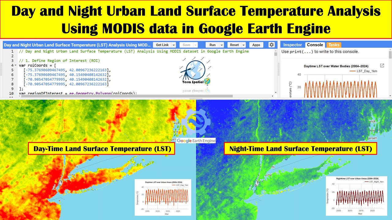 Day And Night Urban Land Surface Temperature Lst Analysis Using Modis