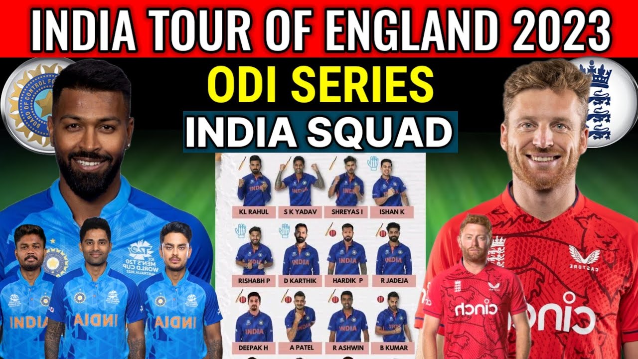India Tour Of England Odi Series 2023 I India Best Squad For England