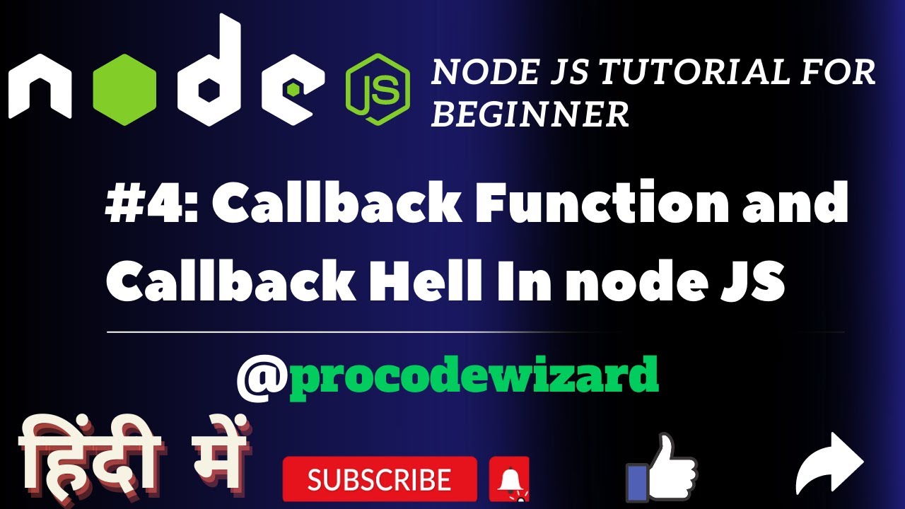 Introduction To Callbacks Callback Hell Node Js Course Best Node