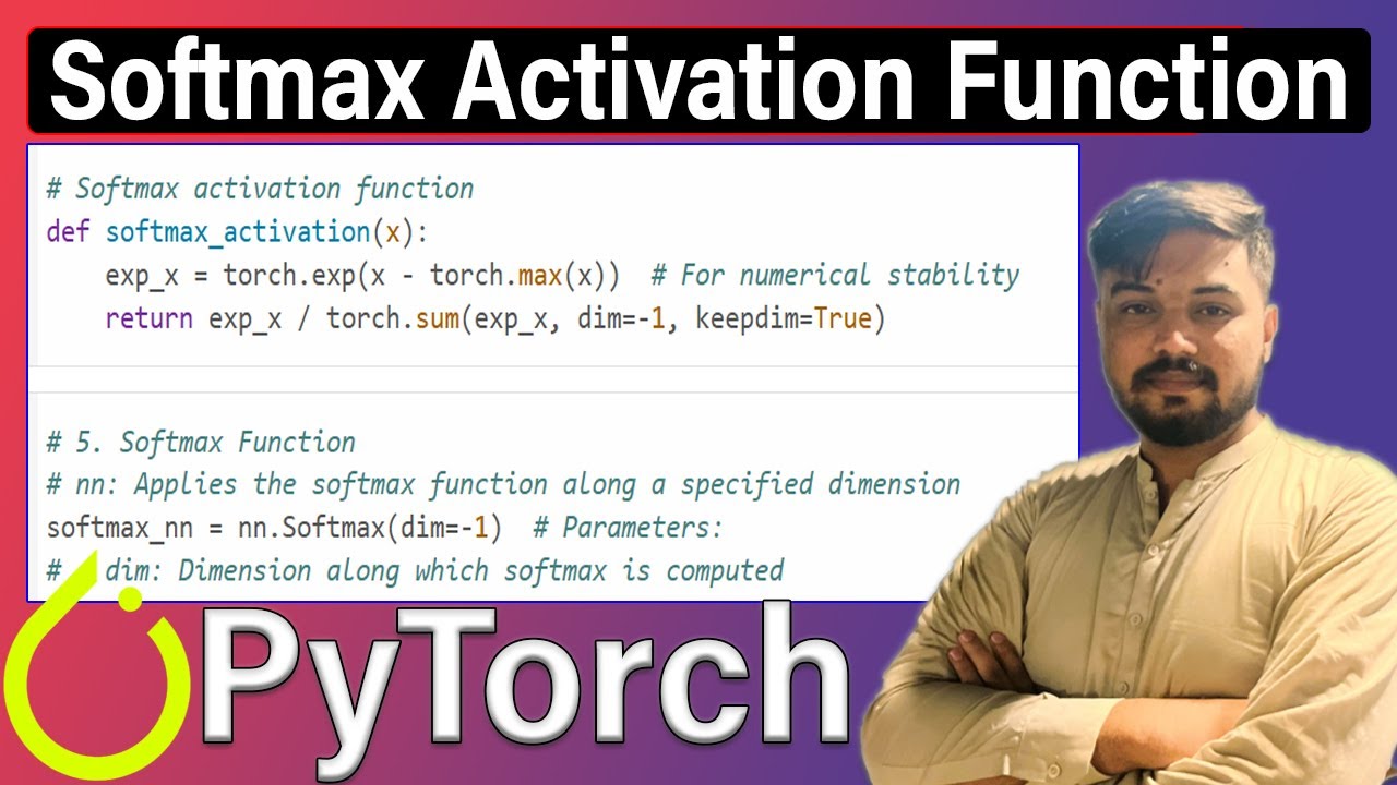 Coding The Softmax Activation Function In Pytorch Step By Step Guide