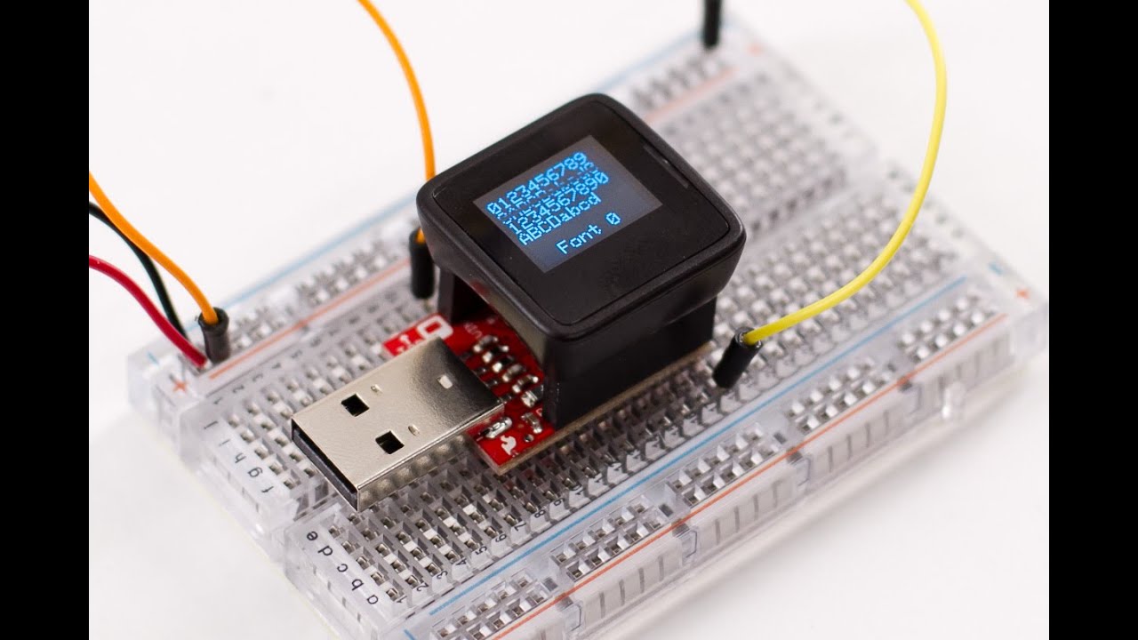 Sparkfun Microview Arduino Modul Mit 64x48 Oled Display Youtube