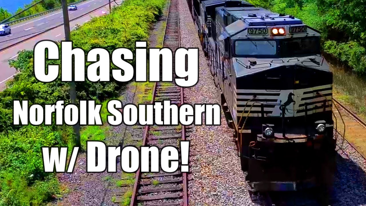 Chasing Norfolk Southern Coal Train W Drone Youtube