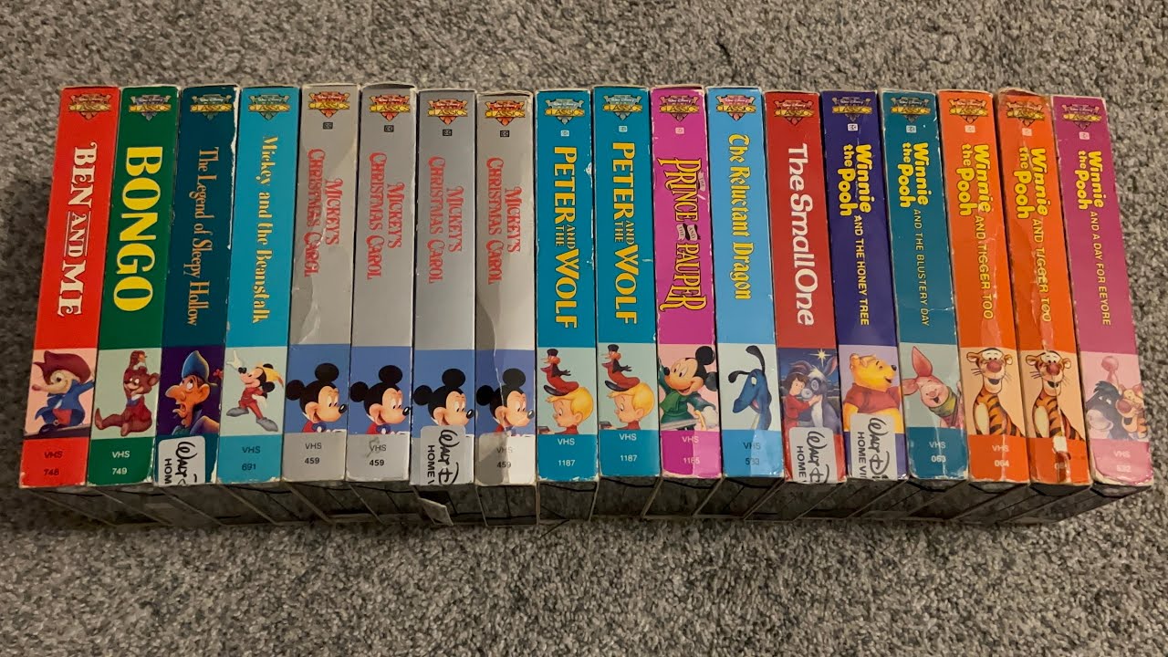 My Walt Disney Mini Classics Vhs Collection Youtube