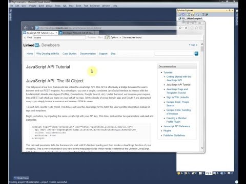 Linkedin Javascript Api Youtube