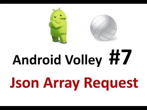 Android Volley 07 Make A Json Array Request Youtube