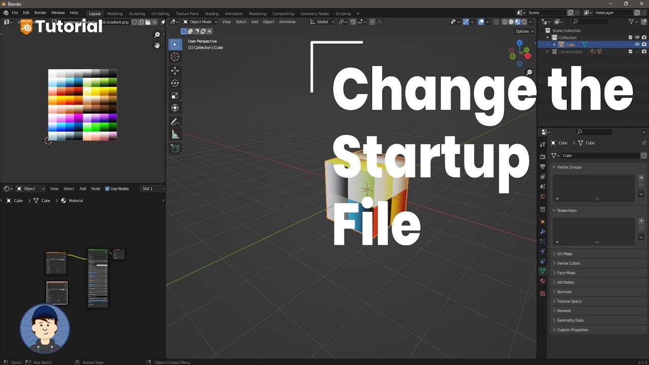 How To Change Your Startup File Options In Blender Quick Tip Youtube
