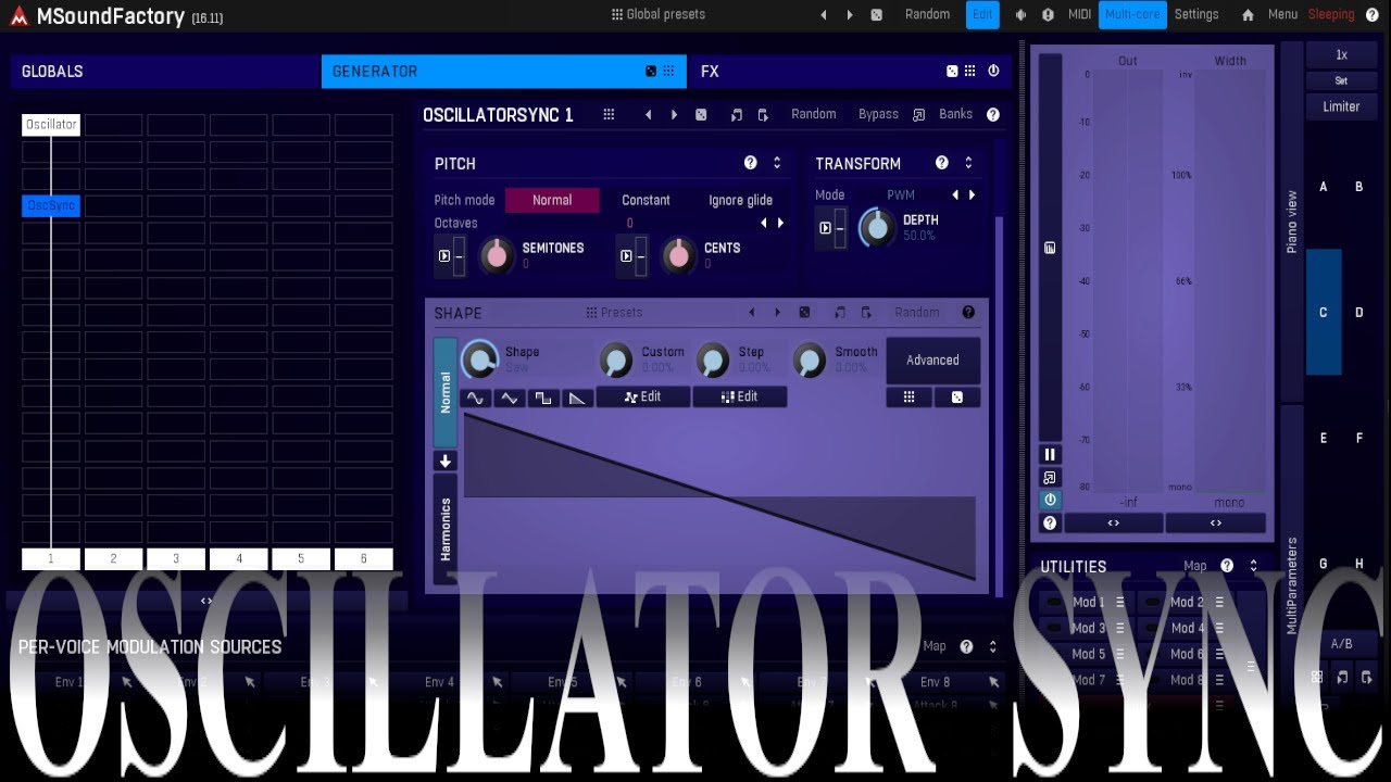Oscillator Sync In Msoundfactory Youtube