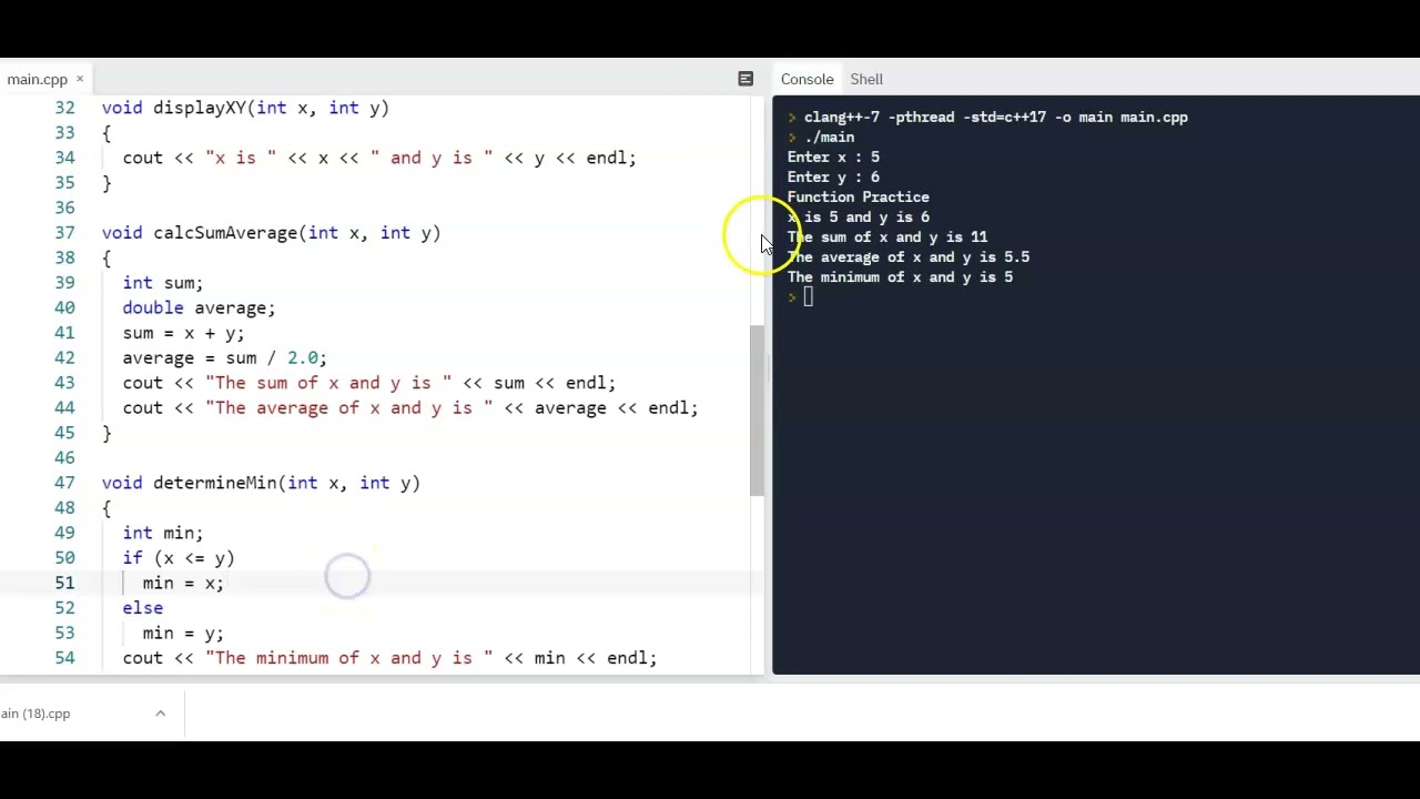 C Void Functions Part 2 Youtube