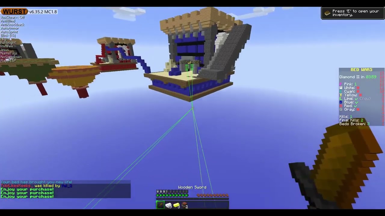 How To Vanilla Fly On Blocksmc On Any Client Youtube