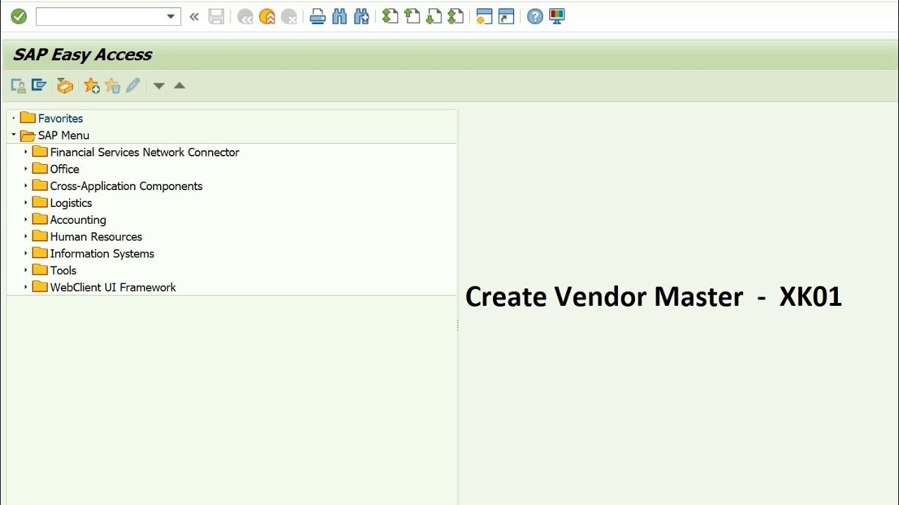 How To Create Vendor Master Data In Sap Mm Vm 4 Youtube