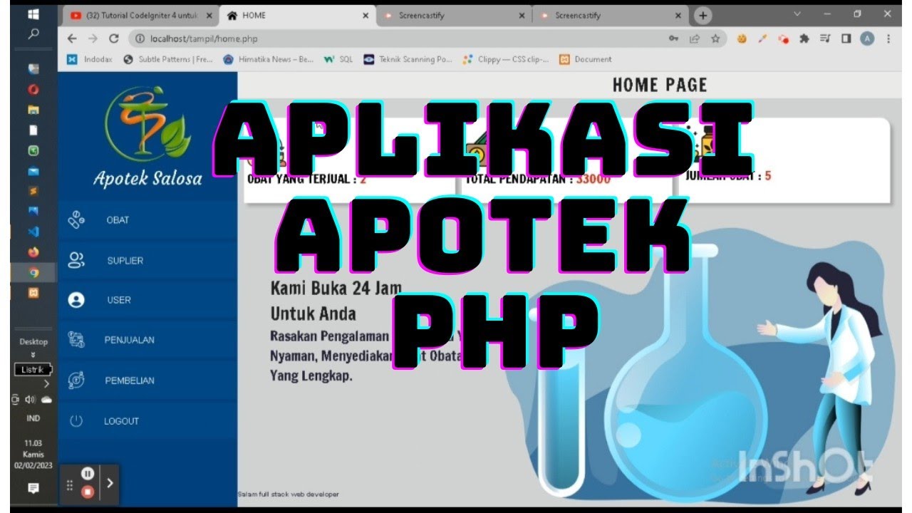 Program Apotek Berbasis Web Php Youtube