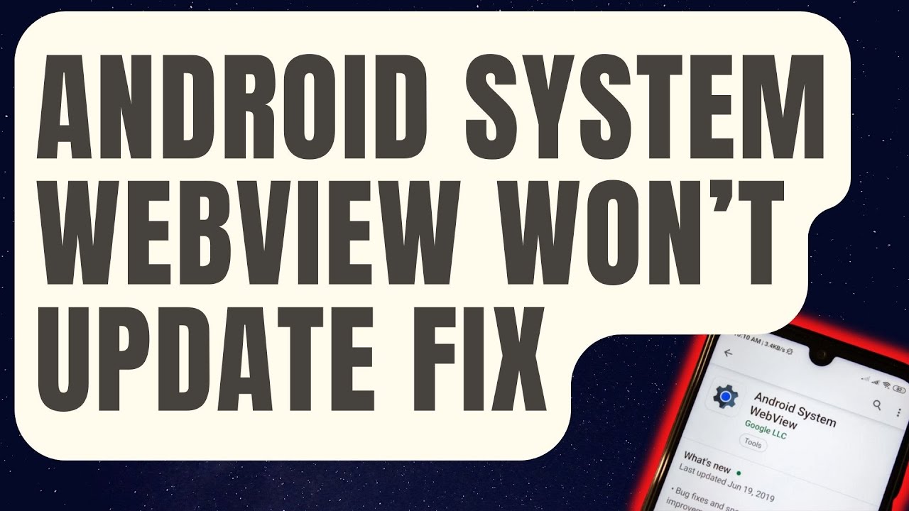 How To Fix Android System Webview Won T Update Updated 2024 Youtube