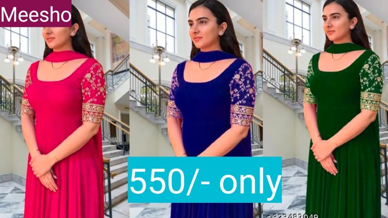 Meesho Gown Haul Meesho Party Wear Gown Just For 550 All Type Of