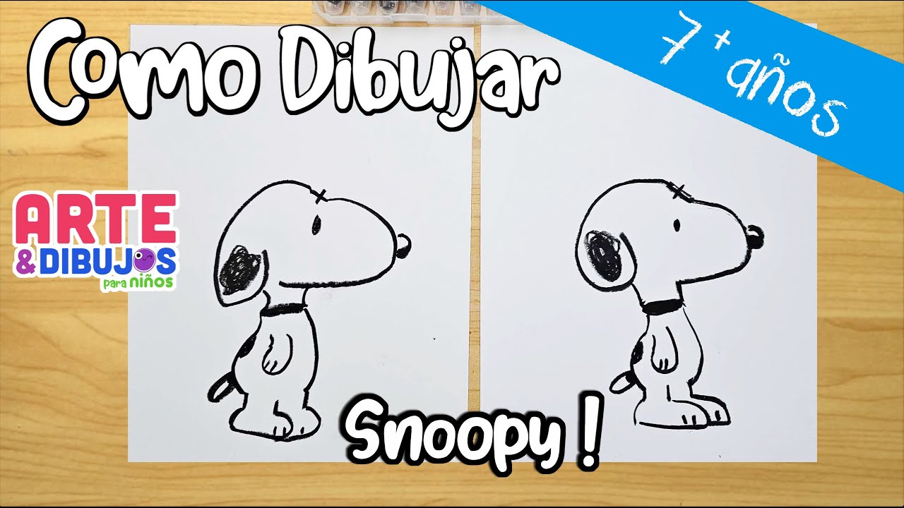Como Dibujar A Snoopy Arte Y Dibujos Para Niños Youtube