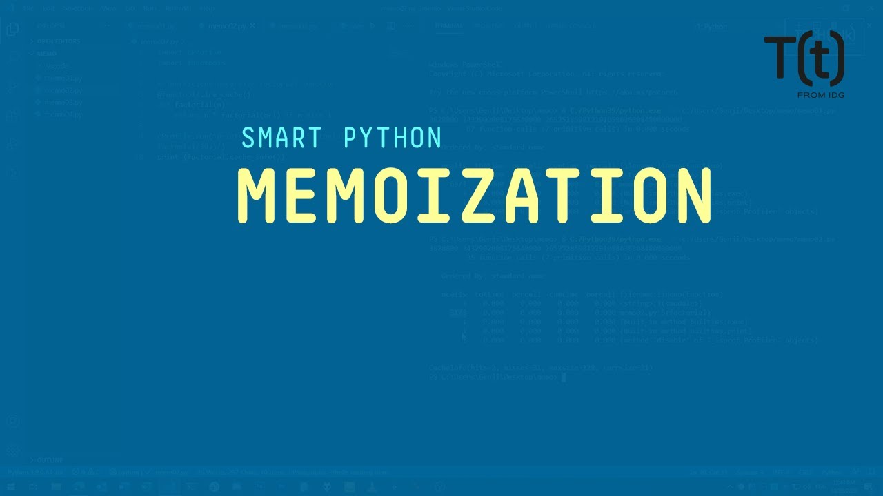 Using Memoization In Python Youtube