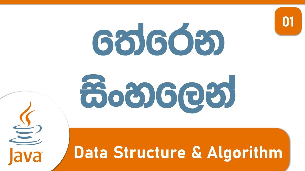 Introduction Data Structure And Algorithm With Java 1 Sinhala Youtube