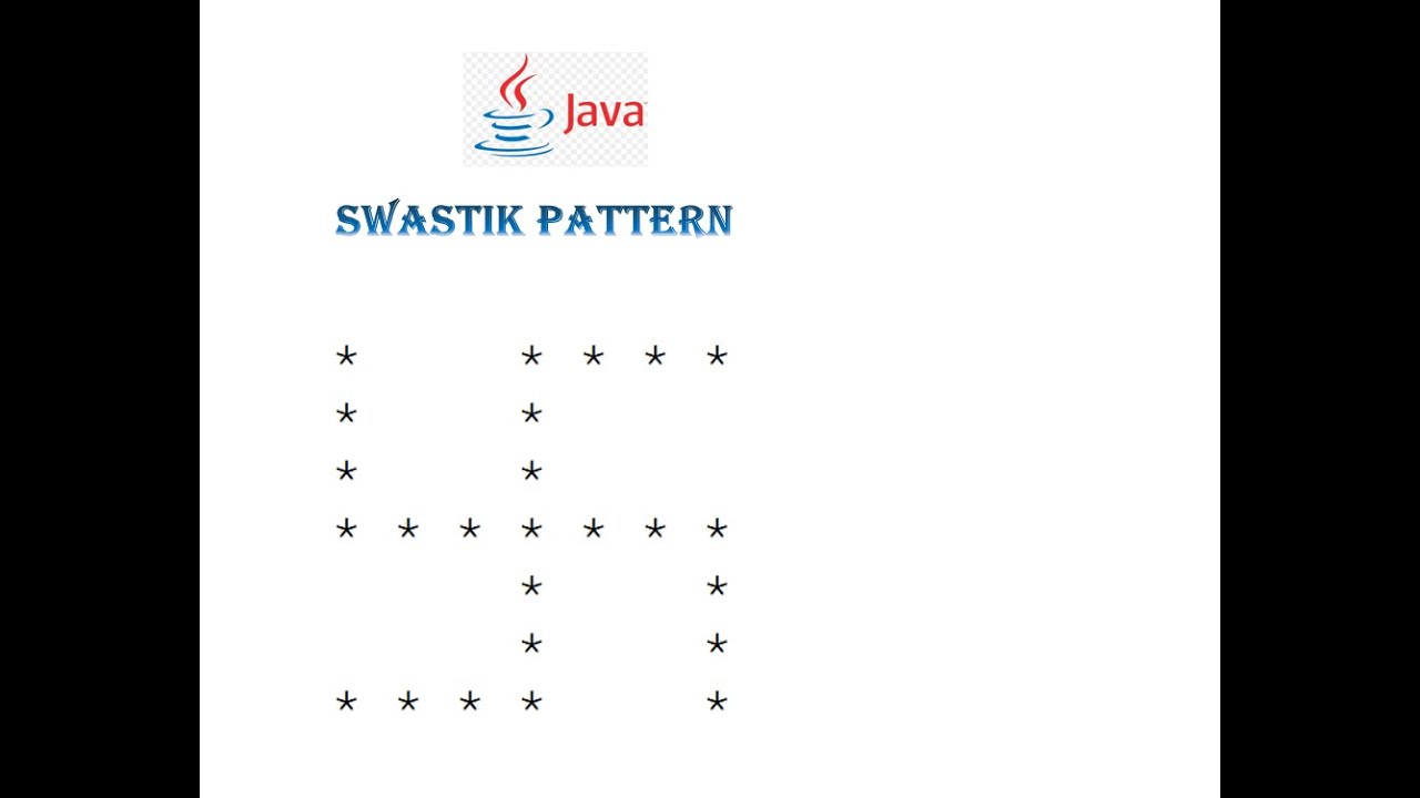 Swastik Pattern In Java For Beginners Youtube