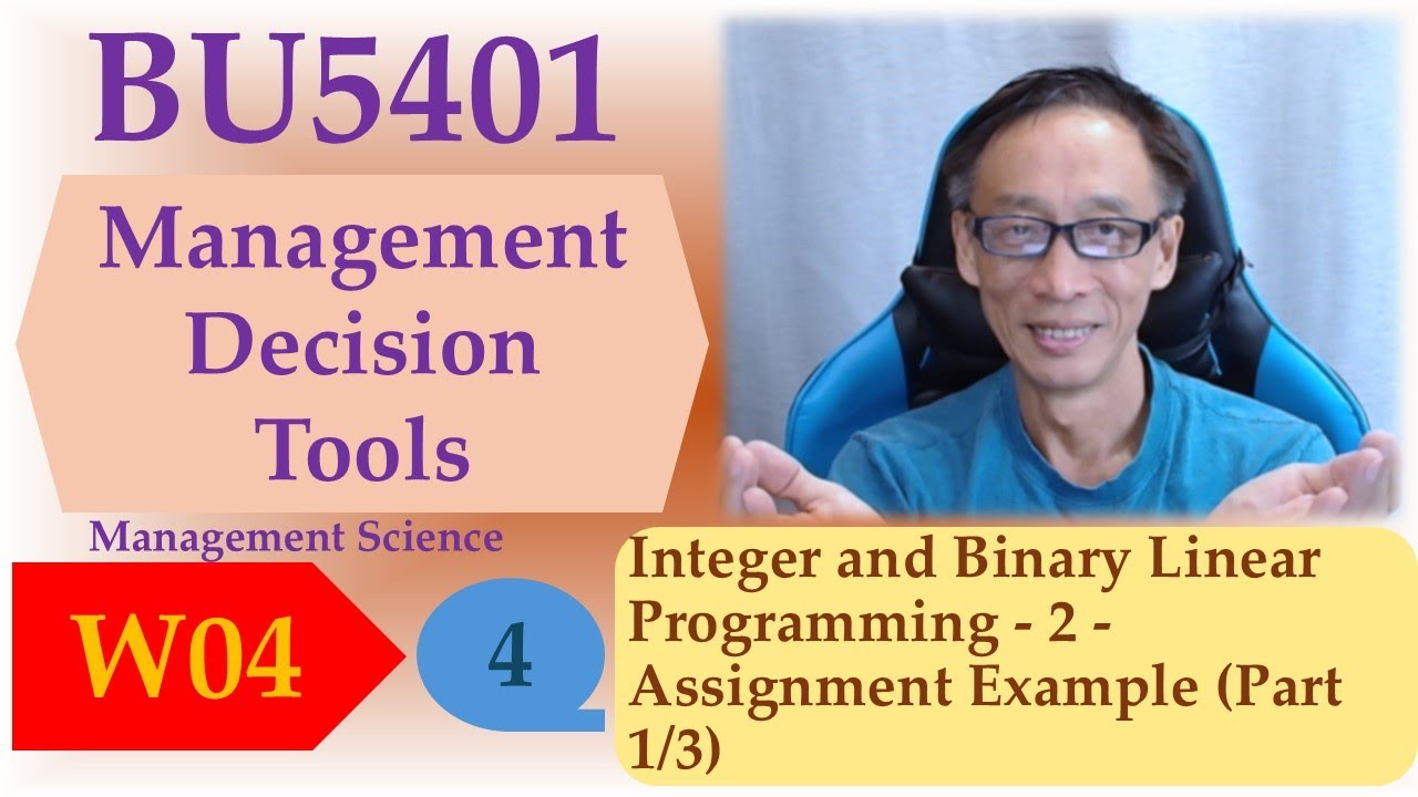 Integer And Binary Linear Programming 2 Assignment Example Part 1