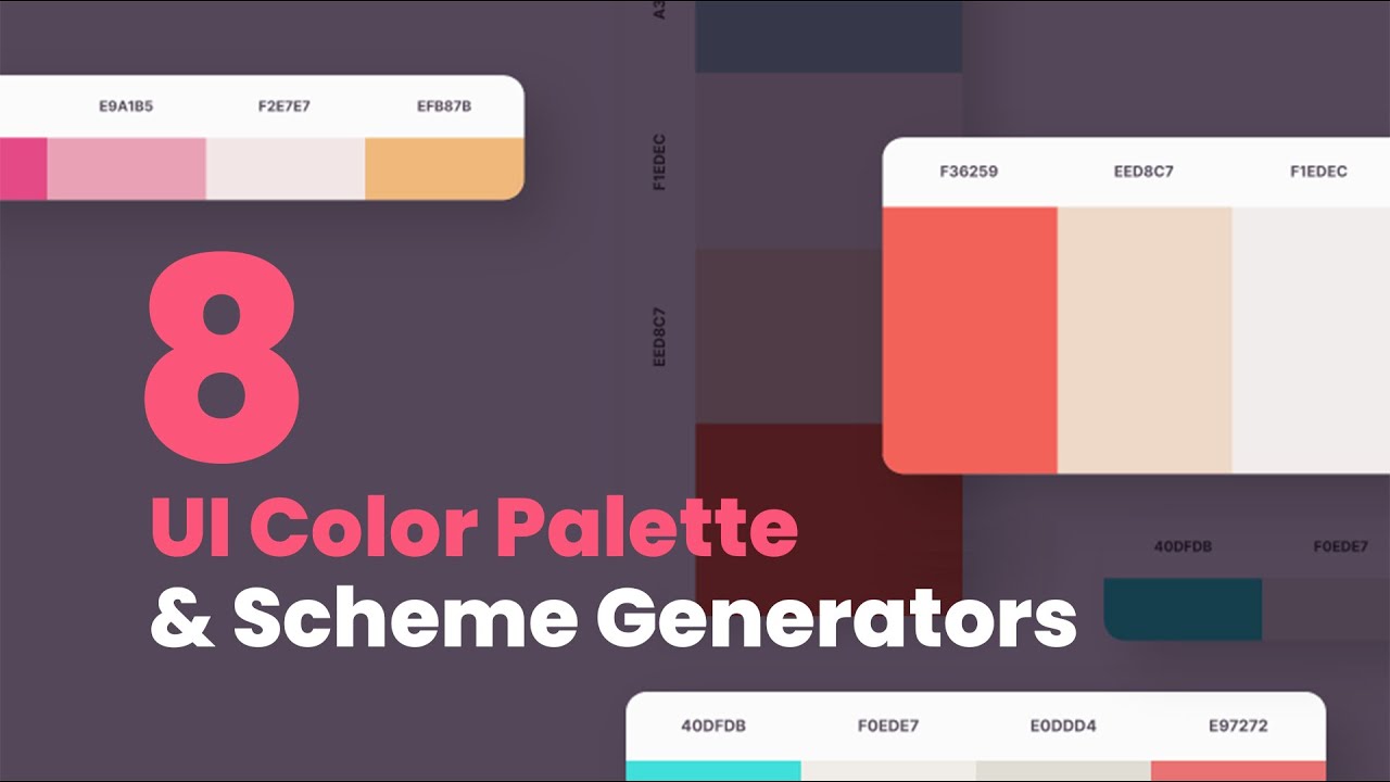 8 Best Ui Color Palette Scheme Generators Youtube