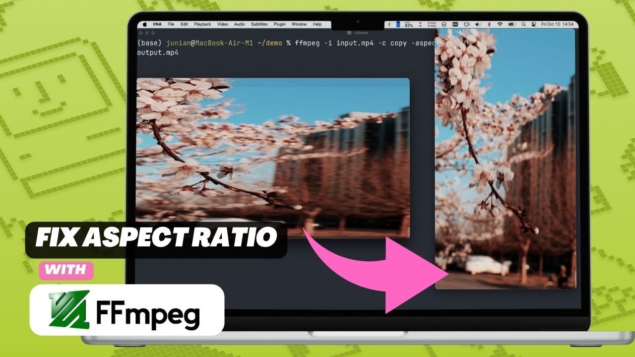 Change Video Aspect Ratio With Ffmpeg