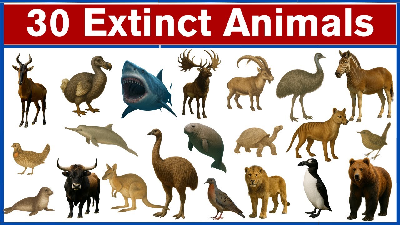 30 Extinct Animals That Will Shock You Youtube