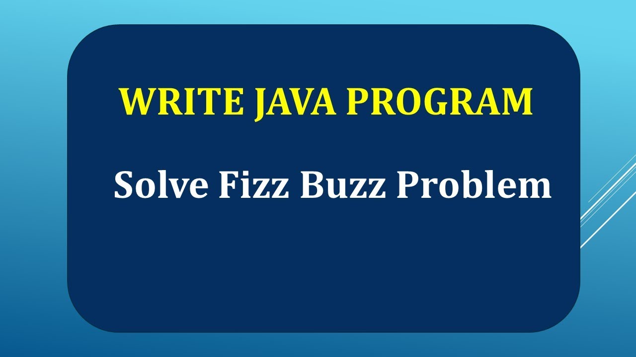 Java Program Fizz Buzz Problem In Java Using Collections Leetcode