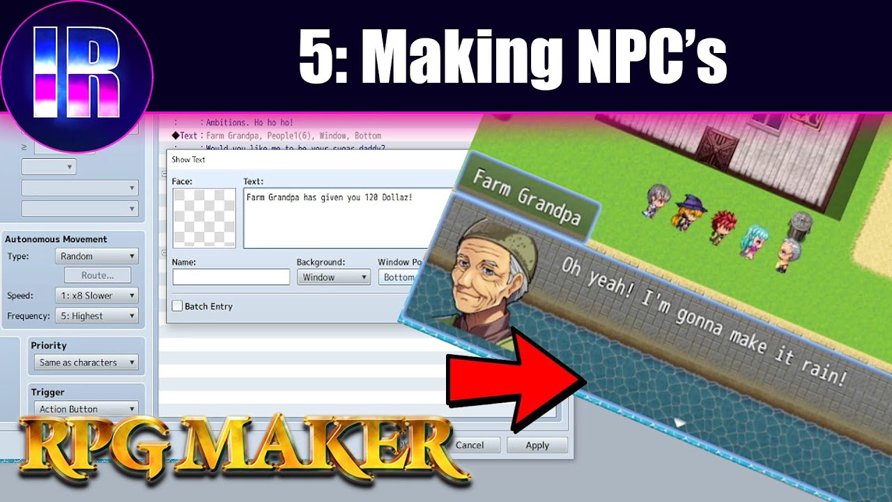 Making Npc S In Rpg Maker Part 5 Youtube