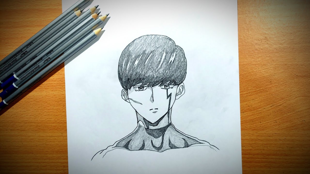 How To Draw Mash From Mashle Anime Drawing Tutorial Youtube