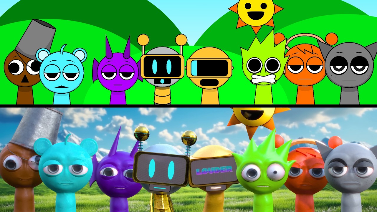 Incredibox Sprunki Louder Vs Normal Version Youtube