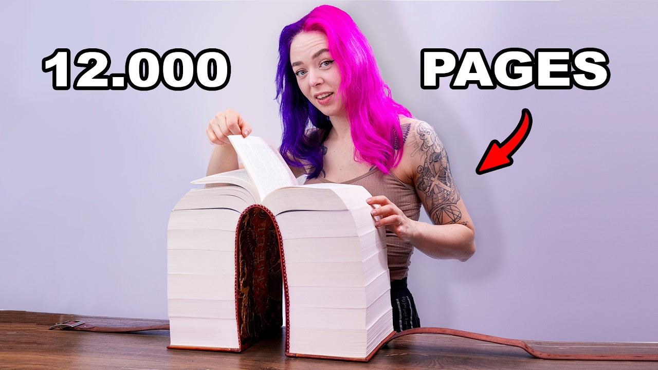 I Made A 12 000 Page Bookbinding Abomination Youtube