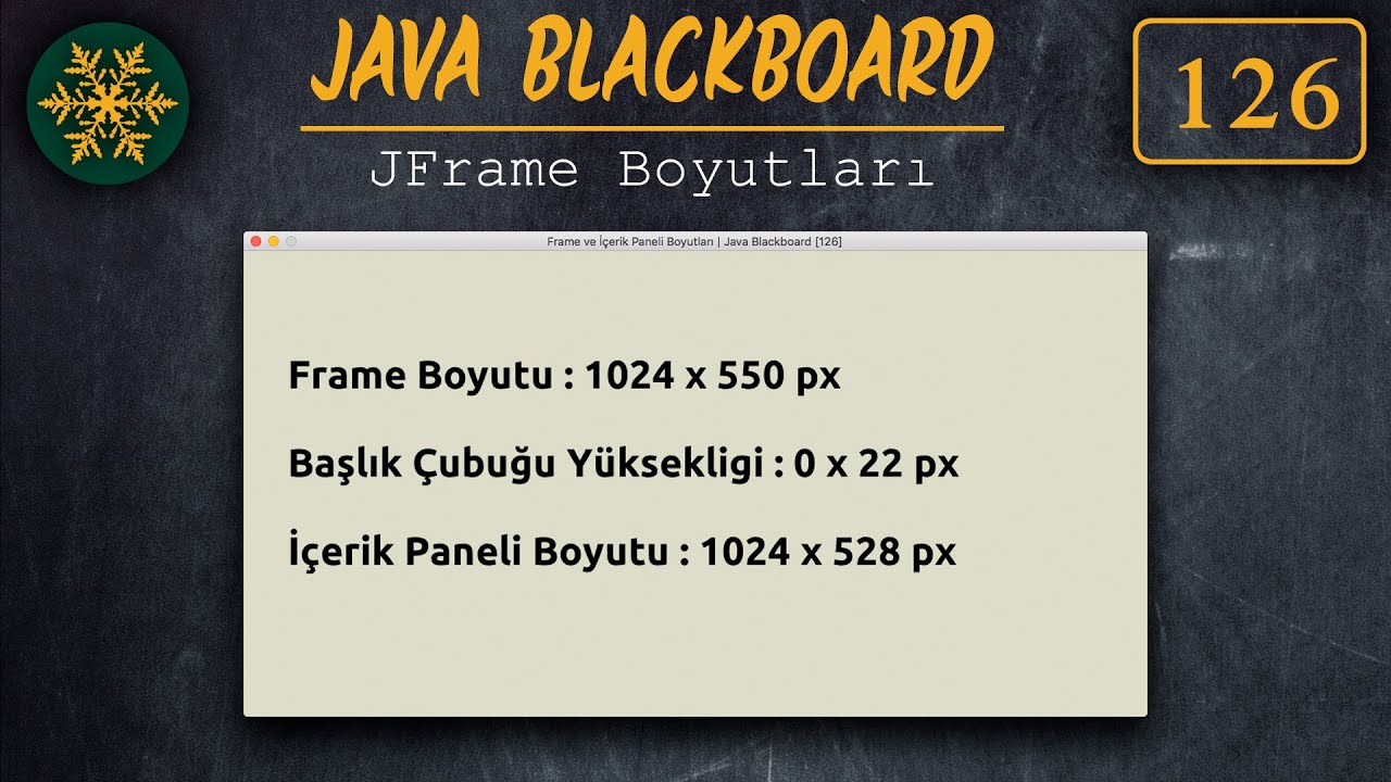 126 Javablackboard Jframe Baеџlд K г Ubuдџu Ve Contentpane Boyutlari Youtube