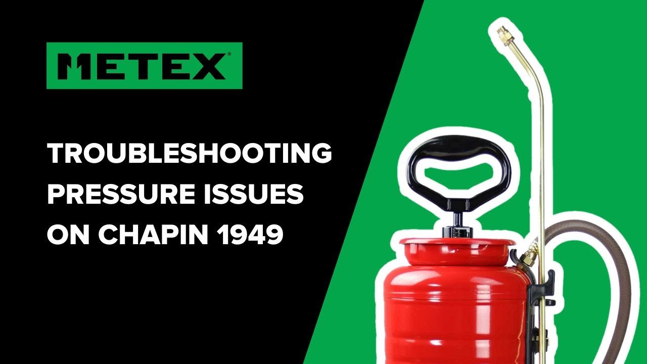 Troubleshooting Pressure Issue On Chapin 1949 Sprayer Youtube