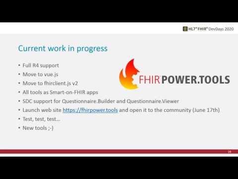 Fhirpower Tools At The Fhir Devdays Usa 2020 Startup Track Youtube