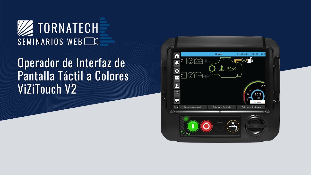 Operador De Interfaz De Pantalla Táctil A Colores Vizitouch Youtube