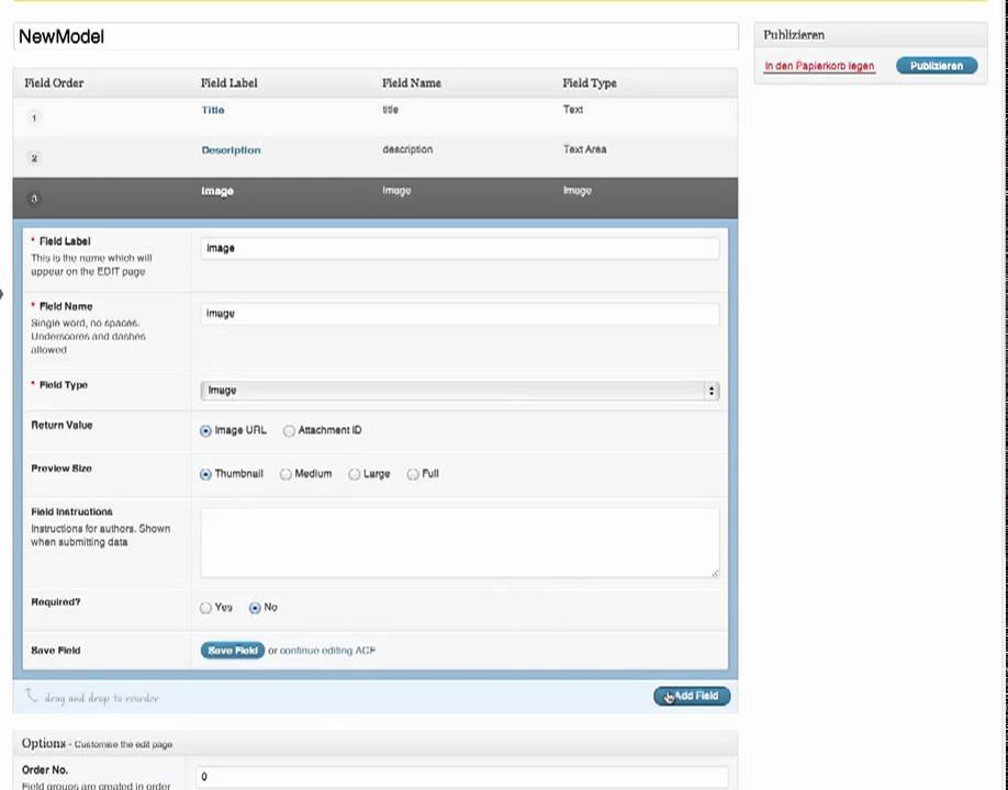 Wordpress Advanced Custom Fields Youtube