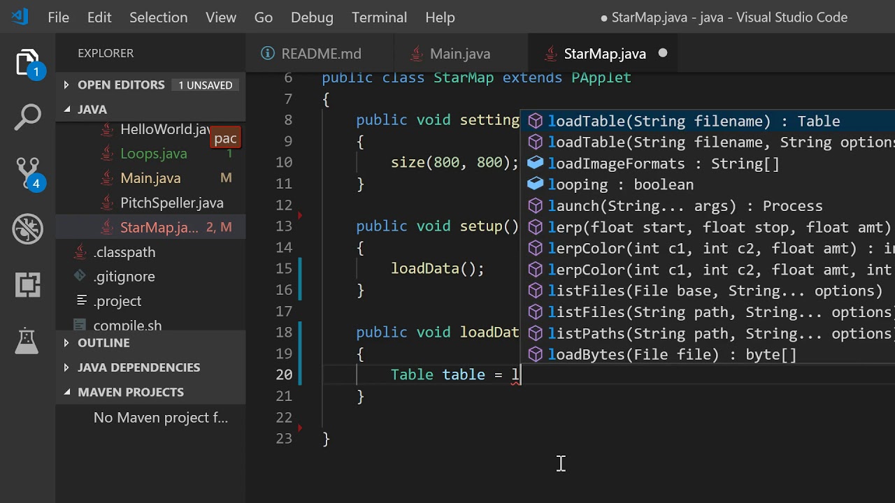 Visualising A Dataset Using Java Processing Part 1 Youtube