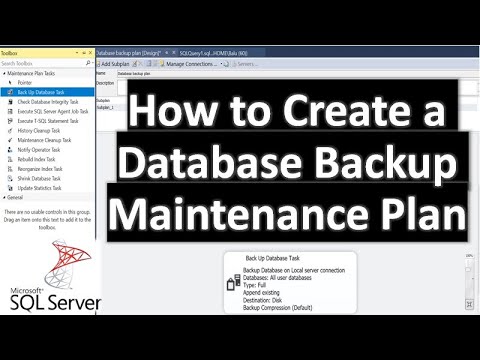 Create Maintenance Plan For Backup Automating And Scheduling Backups
