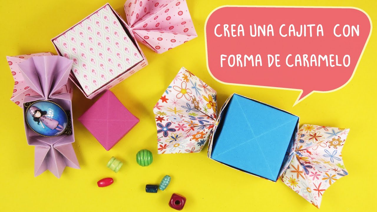 Caja De Regalo Con Forma De Caramelo Youtube