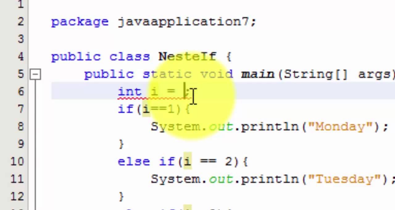 Java Tutorials Create A Program Using Nested If Else Loop In Java