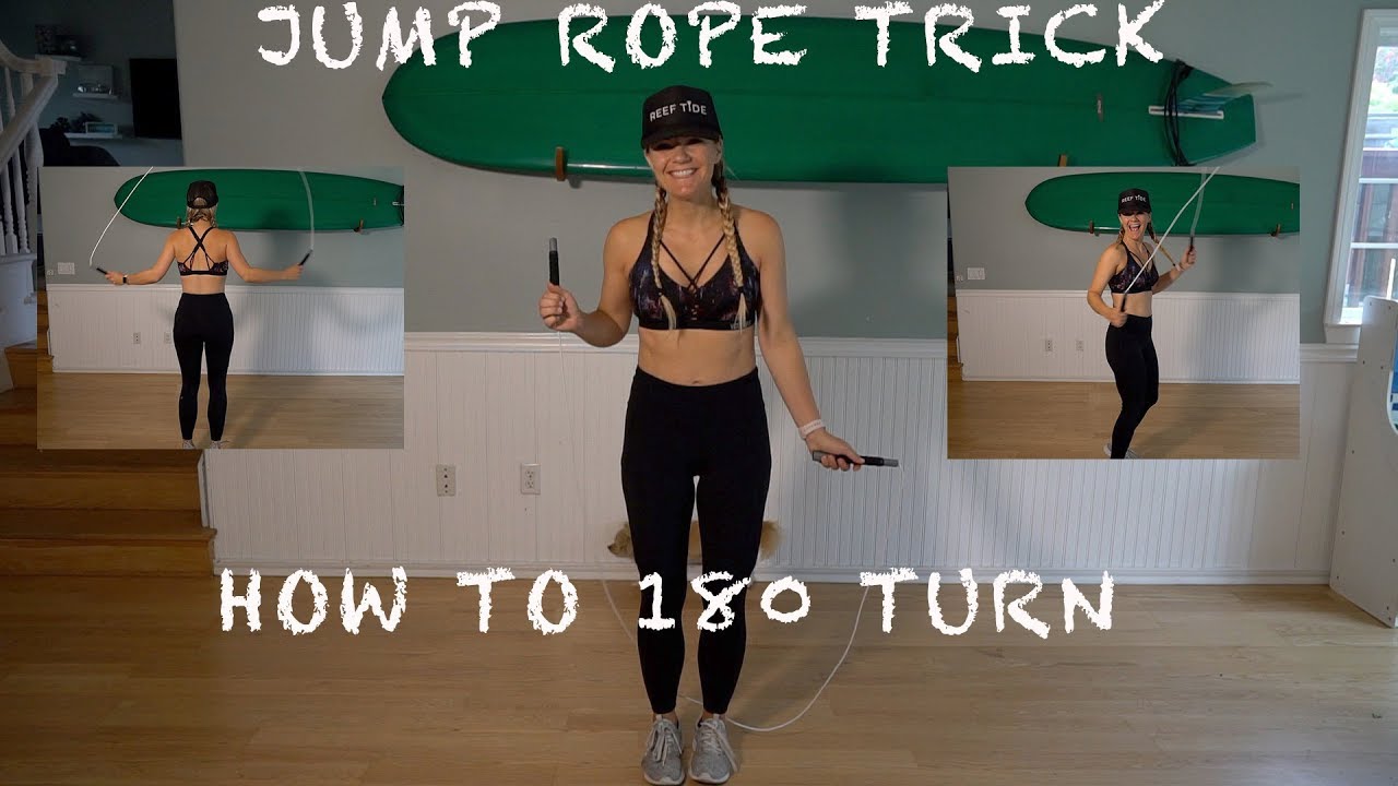 Learn How To 180 Turn Jump Rope Trick Tutorial Beginner Youtube