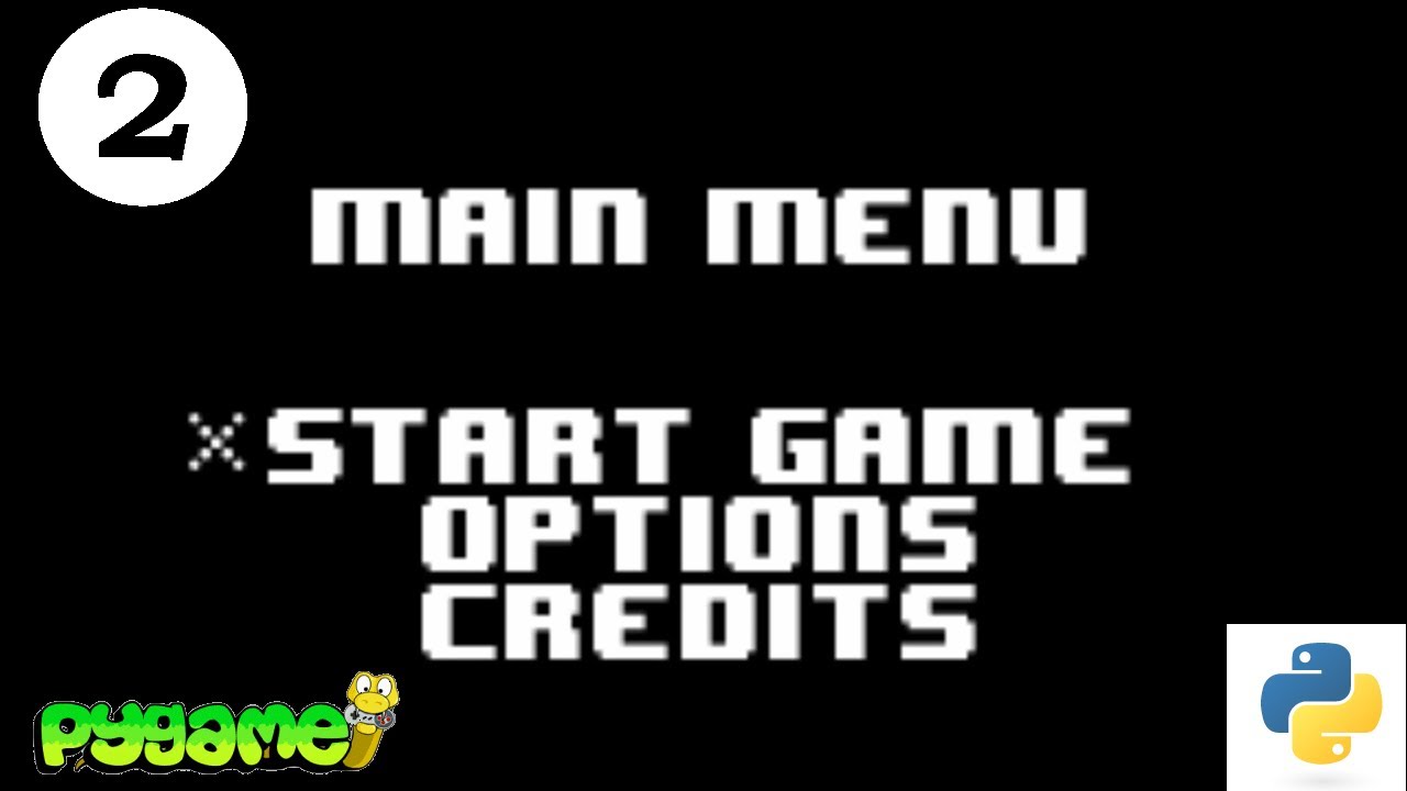 Pygame Menu System Tutorial Part 2 Building The Menu And States Youtube