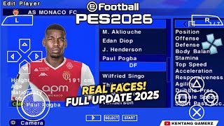 Efootball Pes 2025 Ppsspp Iso No Textures No Save Data New Kits 2025 26 ...