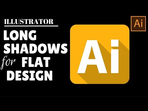 Create Long Shadows For Flat Icon Design In Illustrator Youtube