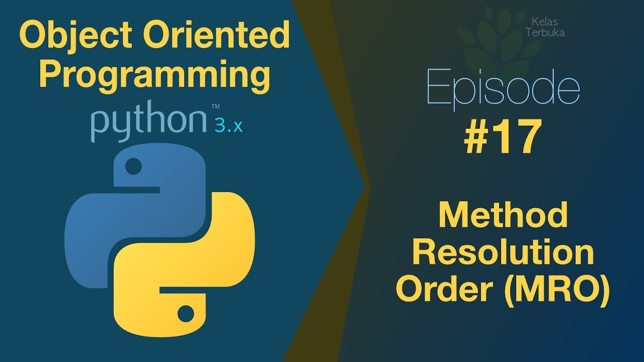 Belajar Python Oop 17 Method Resolution Order Youtube