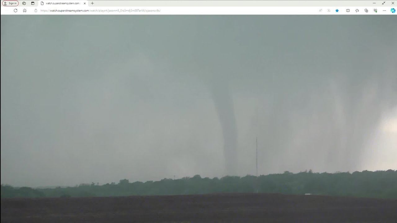 Tornado Near Red Oak Iowa Youtube