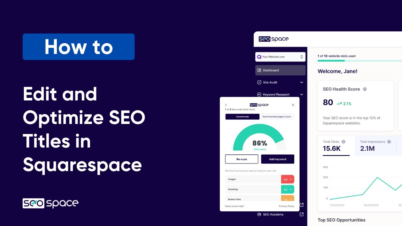 How To Edit And Optimize Seo Titles In Squarespace Youtube
