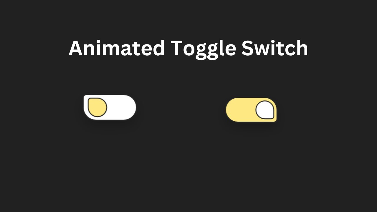 Animated Toggle Switch Animation In Pure Css Input Button In Html