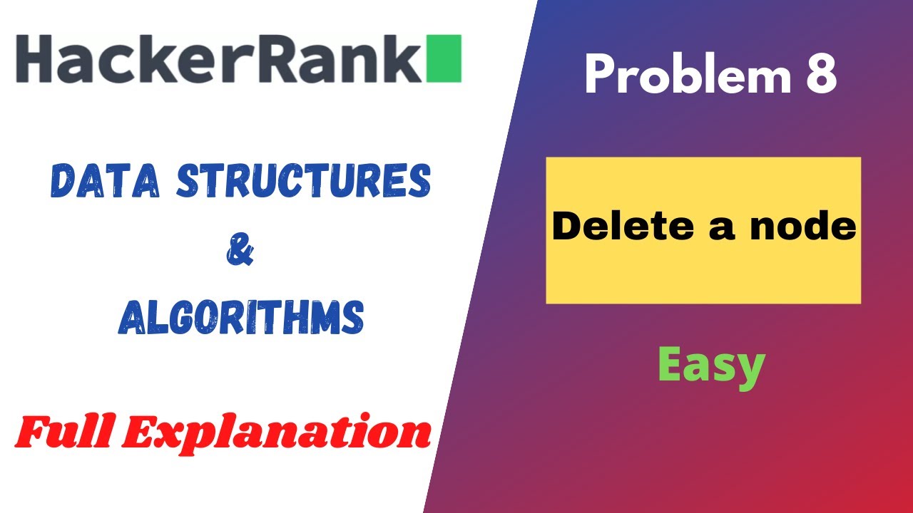 Delete A Node Of A Linked List Hackerrank Problem Solving Data
